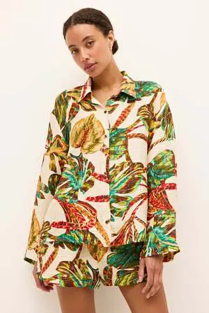 MARIE OLIVER Nico Beach Shirt - Jungle