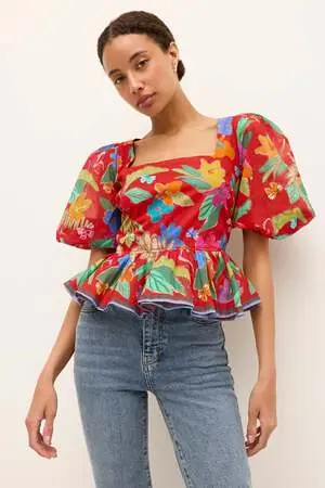 MARIE OLIVER Orla Top - Macaw