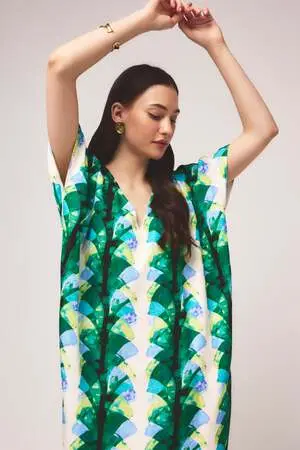 MARIE OLIVER Nina Printed Caftan - Gingko