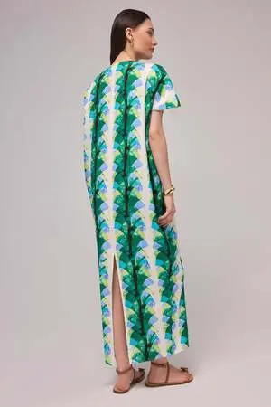 MARIE OLIVER Nina Printed Caftan - Gingko