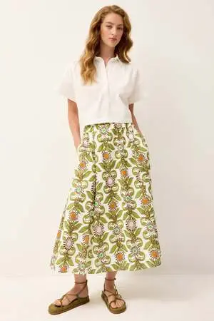 MARIE OLIVER Evelyn Crop Top - Optic