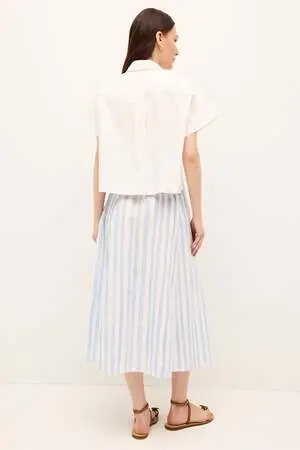 MARIE OLIVER Sasha Striped Skirt - Agua