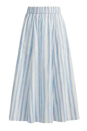 MARIE OLIVER Sasha Striped Skirt - Agua