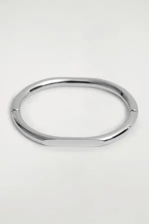 Cos Sculpted Bangle - Silver-colored