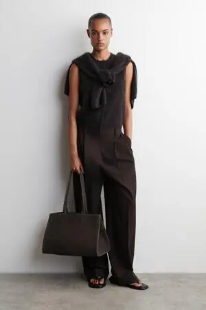 Cos Gallery Suede Tote Bag