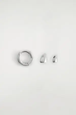Cos 3-pack Hammered Earrings