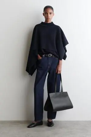 Cos Asymmetric Double-knit Wool Cape