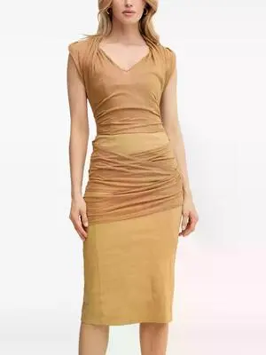 Pinko Draped Midi Dress