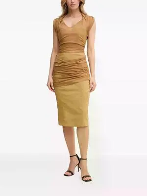 Pinko Draped Midi Dress