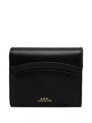 A.p.c. Grace Curved-flap Leather Wallet