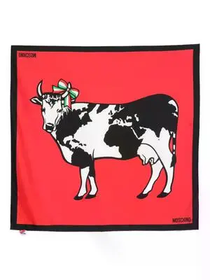 Moschino Cow-print Scarf