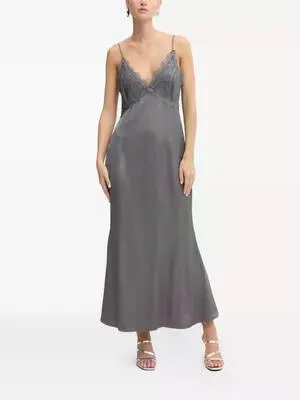 NEVER FULLY DRESSED Lace-insert Slip Maxi Dress
