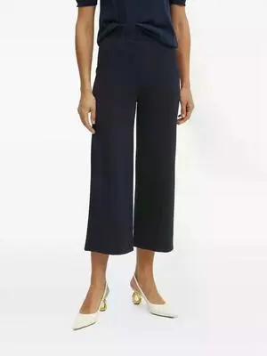 Luisa Spagnoli Ribbed Wide-leg Trousers