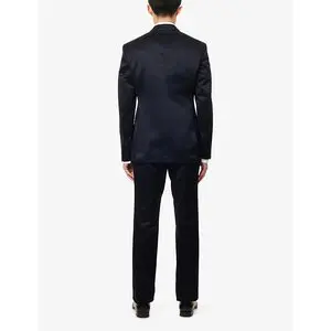 TOM FORD Shelton Peak-lapels Cotton Suit - Navy.
