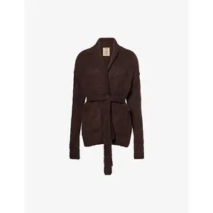 UMA WANG Bushed Belted Stretch-wool Cardigan