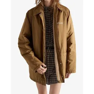 Prada Re-nylon Blouson Woven Jacket - Brown