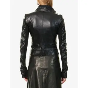 Rick Owens Classic Slim-fit Leather Biker Jacket