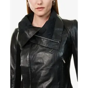Rick Owens Classic Slim-fit Leather Biker Jacket