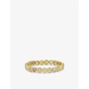 LISA GOZLAN Adore Bracelet - Yellow Gold / Pink