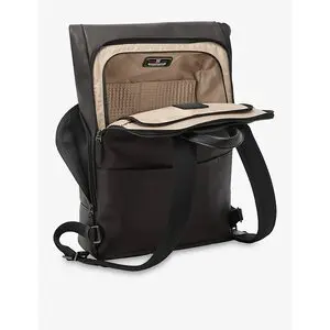 Tumi Leather Roll Top Backpack