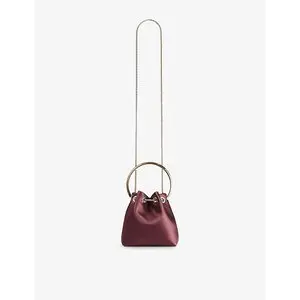 JIMMY CHOO Bon Bon Top-handle Bag - Deep Merlot/gold