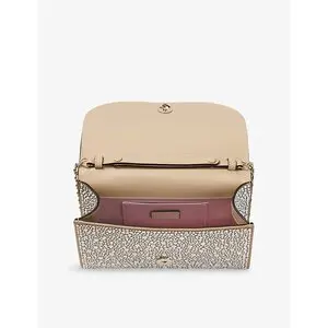JIMMY CHOO Curve Rhinestone-embellished Clutch - Gold/crystal/shiny