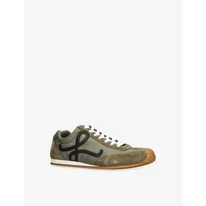 Loewe Ballet Runner 2.0 Nylon And Leather Trainers - Khaki