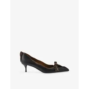 Antiqued Leather Pumps
