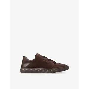 JIMMY CHOO Diamond Light Flex Suede Trainers - V Chocolate