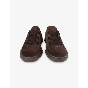 JIMMY CHOO Diamond Light Flex Suede Trainers - V Chocolate