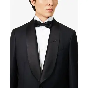 TOM FORD Shawl-lapel Tapered-leg Master Evening Wool Suit