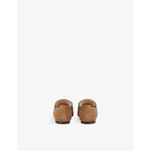 TOD'S Logo-hardware Suede Loafers
