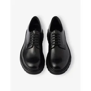Prada Lug-sole Leather Derby Shoes