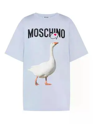 Moschino Goose-print Cotton T-shirt