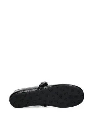 COACH Buckle Patent-leather Ballerina Flats