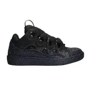 LANVIN Curb Glitter Sneakers - Black