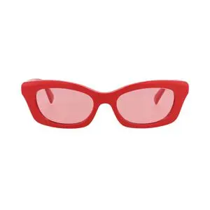 Alexander Mcqueen Red Sunglasses