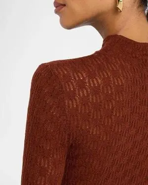 Sablyn Rhea Knit Top - Mahogany
