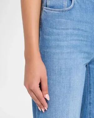 L & APOS;AGENCE L'agence Clayton High-rise Wide-leg Jeans - Getty