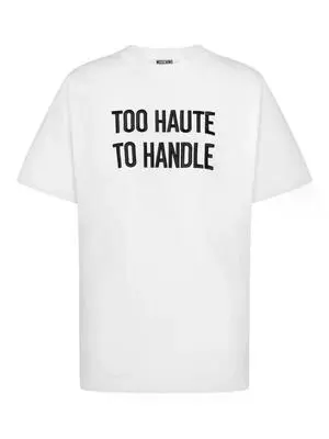 Moschino Lettering-print Cotton T-shirt