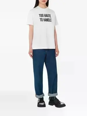 Moschino Lettering-print Cotton T-shirt