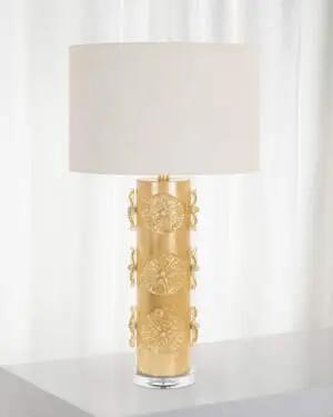 COUTURE LAMPS Belle Fleur 31" Table Lamp - Gold