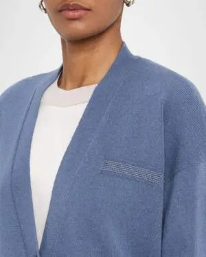 Peserico Button-down Knit Cardigan - Slate