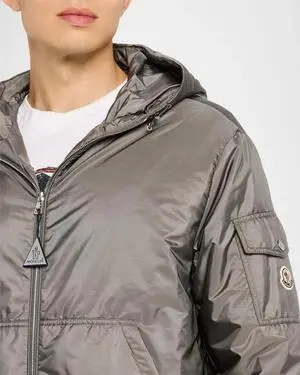 Moncler Poiliot Hooded Down Jacket - Medium Grey