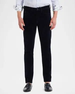 Robert Graham Celestial Velvety Slim Five-pocket Pants