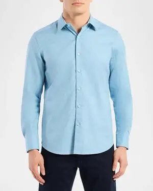 Robert Graham Apos;s Odyssey Jacquard Stretch Sport Shirt - Glacier