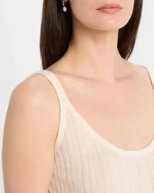 Maria Mcmanus Pointelle Knit Slim Tank Top