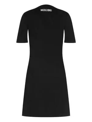 Moschino Goose Print Short Sleeve Dress