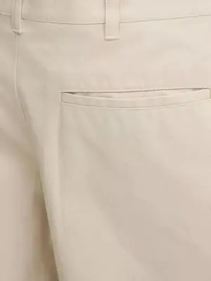 HELIOT EMIL Flat-front Welt-pockets Shorts