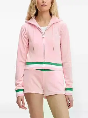 Juicy Couture Velour Zip-up Hoodie - Pink